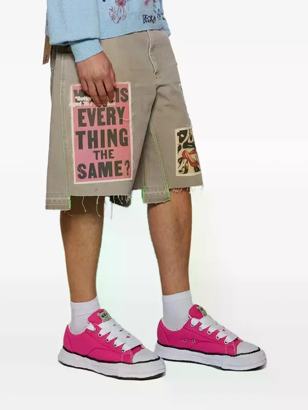 Mihara Yasuhiro Peterson Canvas Lace-up Sneakers - Pink