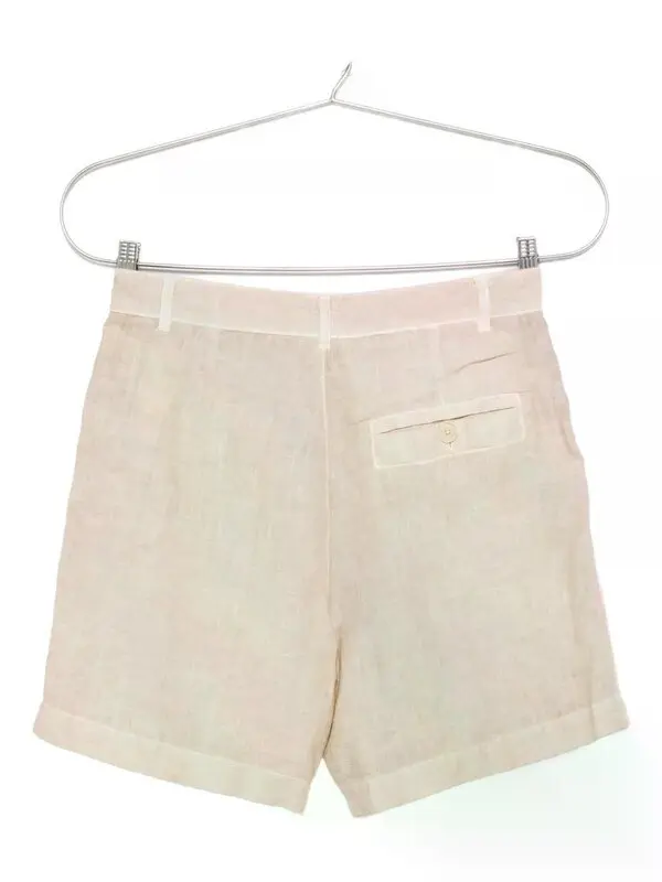 120% Lino Pleated Linen Shorts