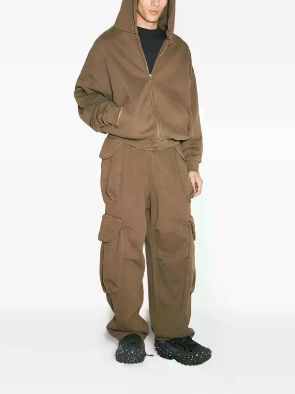 ENTIRE STUDIOS Organic Cotton Zip-up Hoodie - Brown