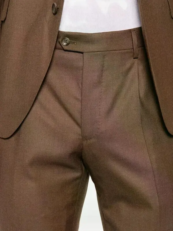 Tagliatore Peak-lapels Single-breasted Suit - Brown