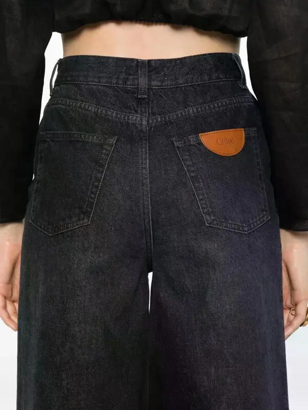 Chloé Buttoned Wide-leg Jeans