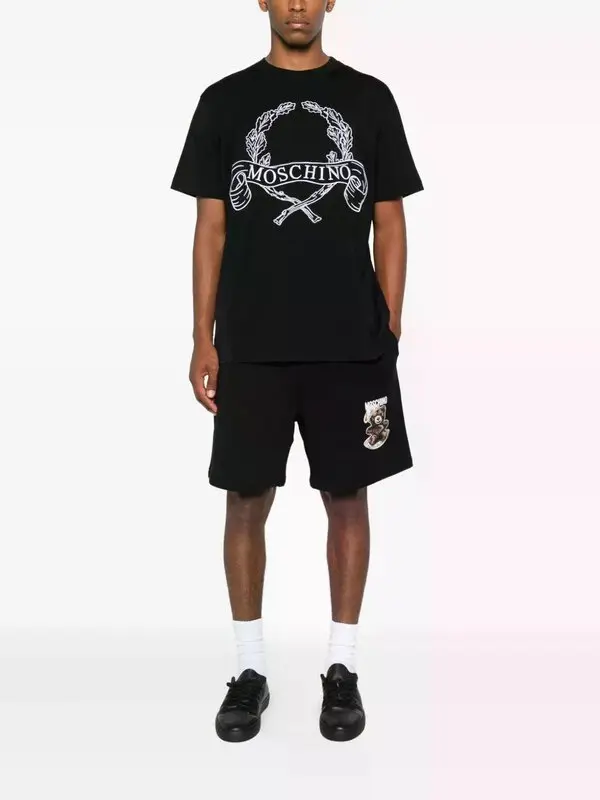 Moschino Logo-embroidered T-shirt
