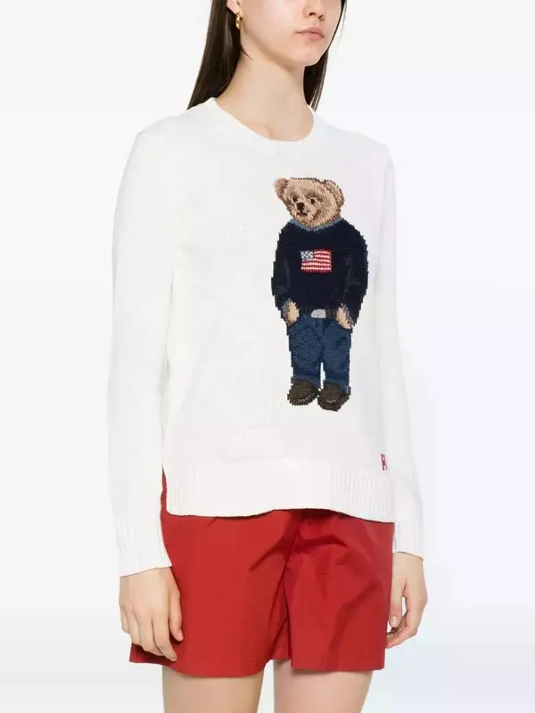 Polo Ralph Lauren Embroidered Bear Crewneck Sweater