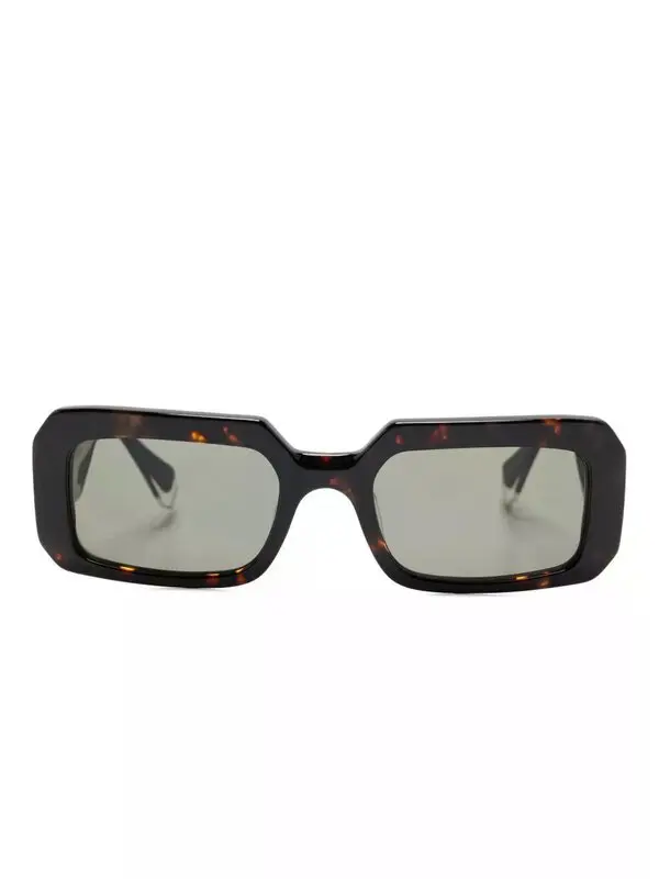 GIGI STUDIOS Camille Rectangular Sunglasses - Brown