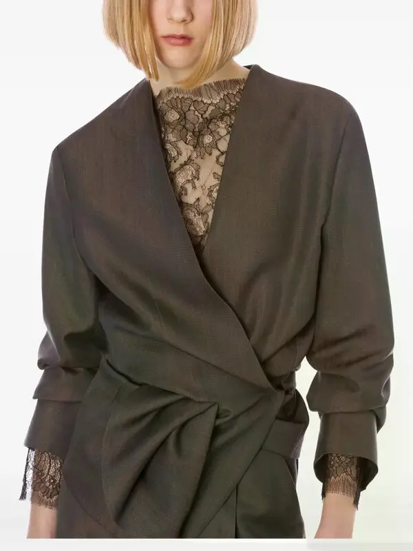 Alberta Ferretti Ruched-detailing Blouse