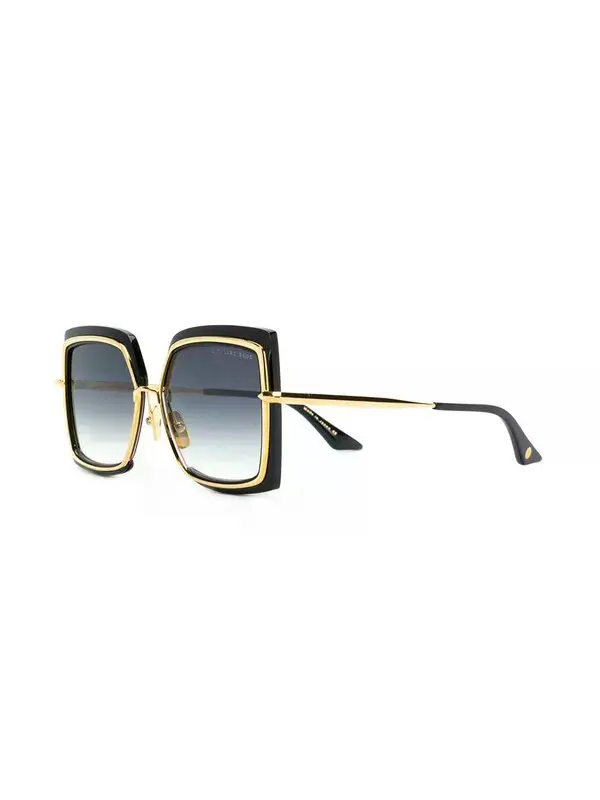 Dita Oversized Square Sunglasses - Black