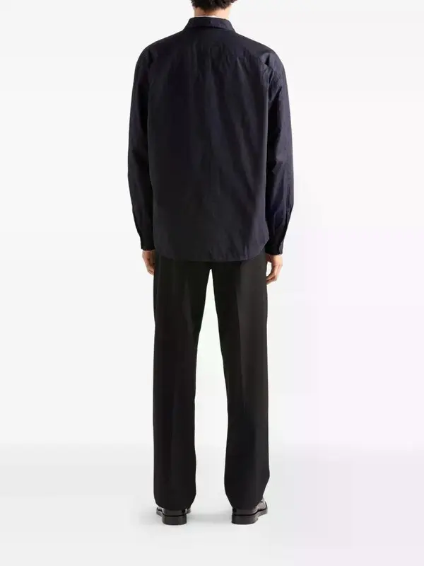 Prada Triangle-logo Wool Trousers