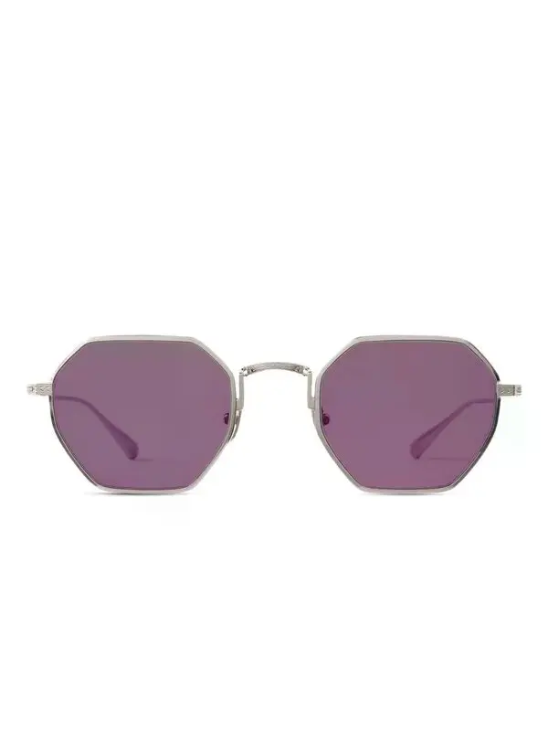MR. LEIGHT Eden S Geometric-frame Sunglasses - Silver