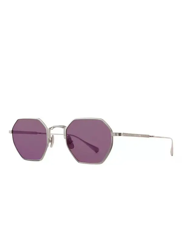 MR. LEIGHT Eden S Geometric-frame Sunglasses - Silver
