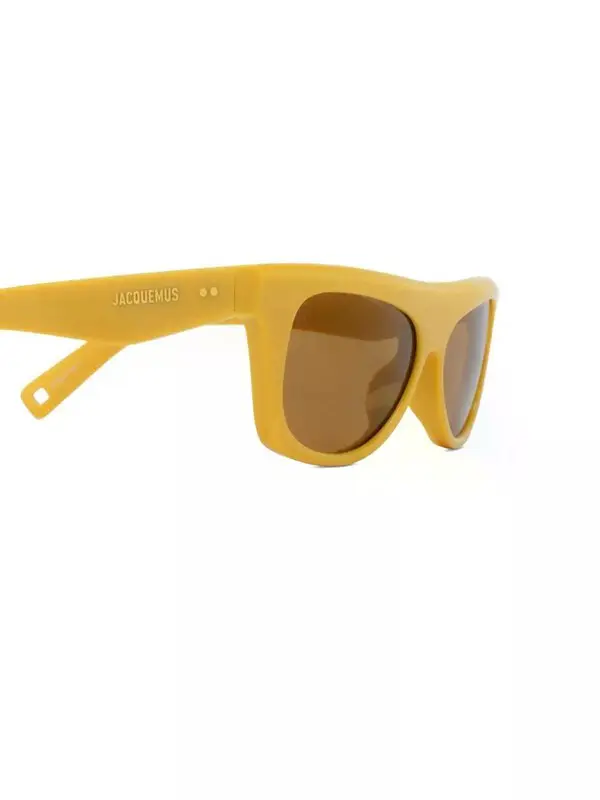 Jacquemus Rectangle-frame Sunglasses - Orange