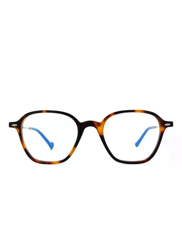 EYEPETIZER Tortoiseshell-pattern Square-frame Glasses - Brown