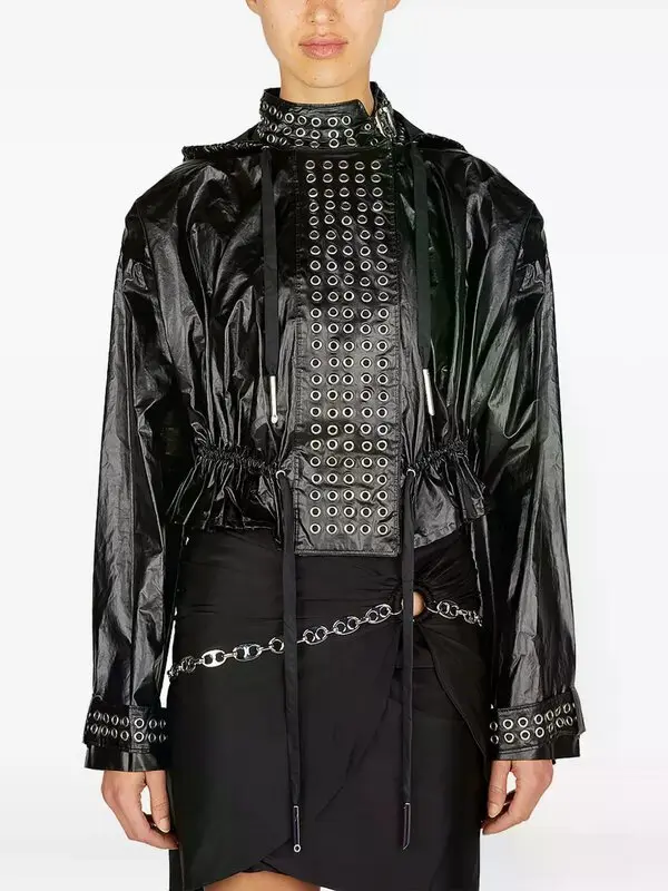 Rabanne Eyelet Biker Jacket