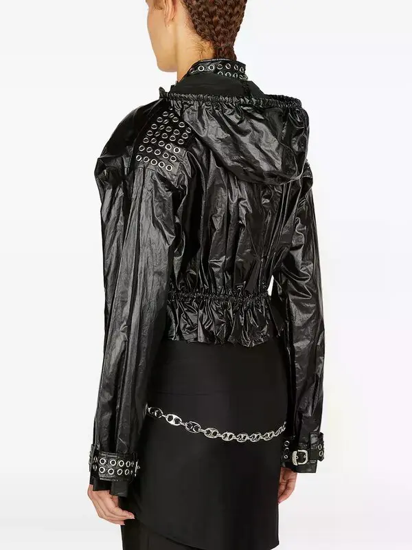 Rabanne Eyelet Biker Jacket