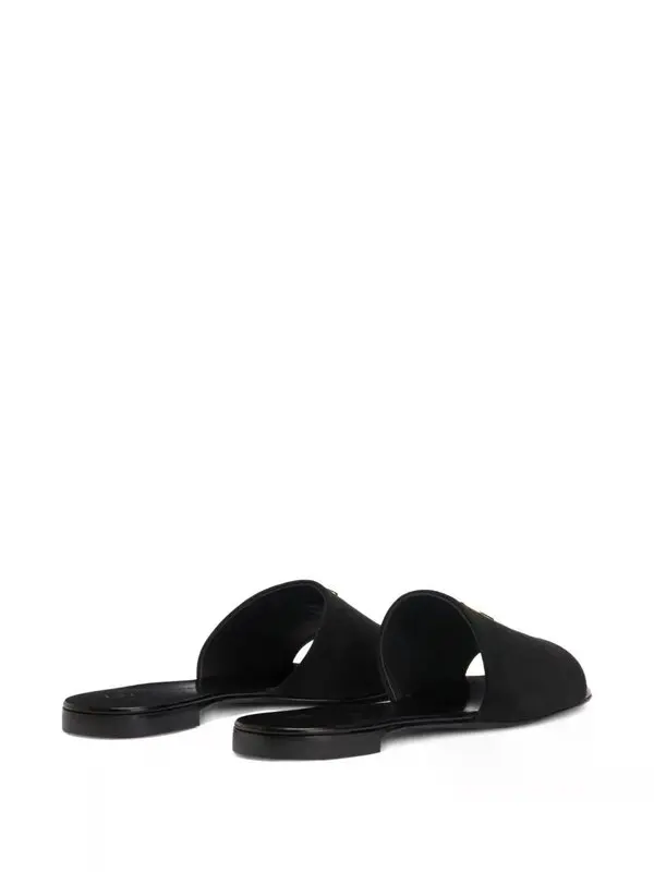 GIUSEPPE ZANOTTI Suede Logo Mules