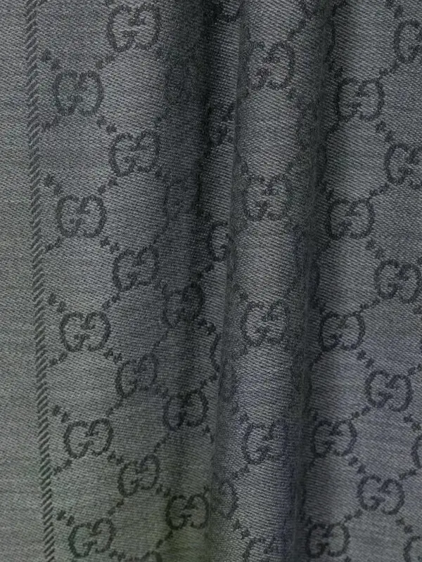 Gucci Gg-jacquard Wool Scarf
