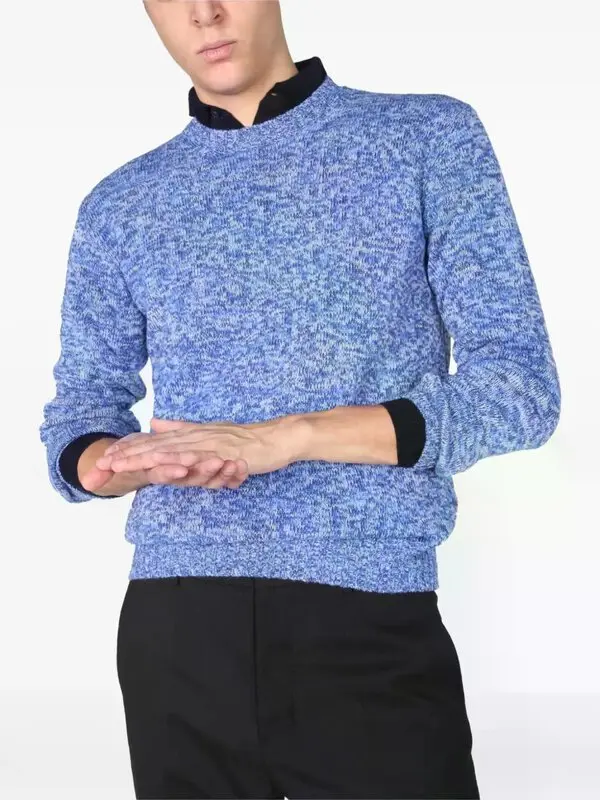 BALLANTYNE Speckled Wool Crew Neck Sweater
