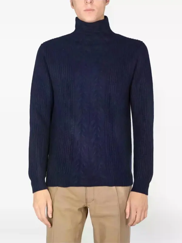 BALLANTYNE Cable-knit Turtleneck Sweater