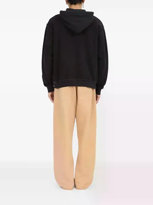 MAISON MARGIELA Cotton Hooded Jacket - Black