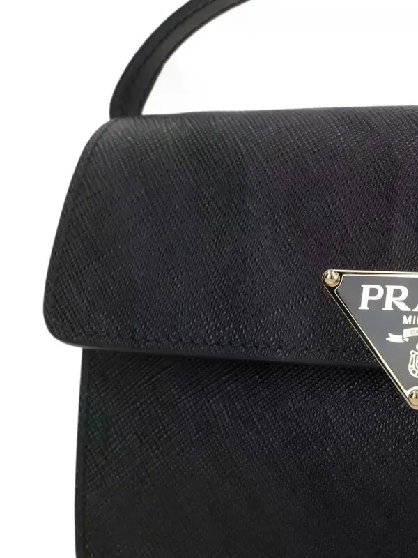 Prada Saffiano Leather Triangle-logo Mini Bag
