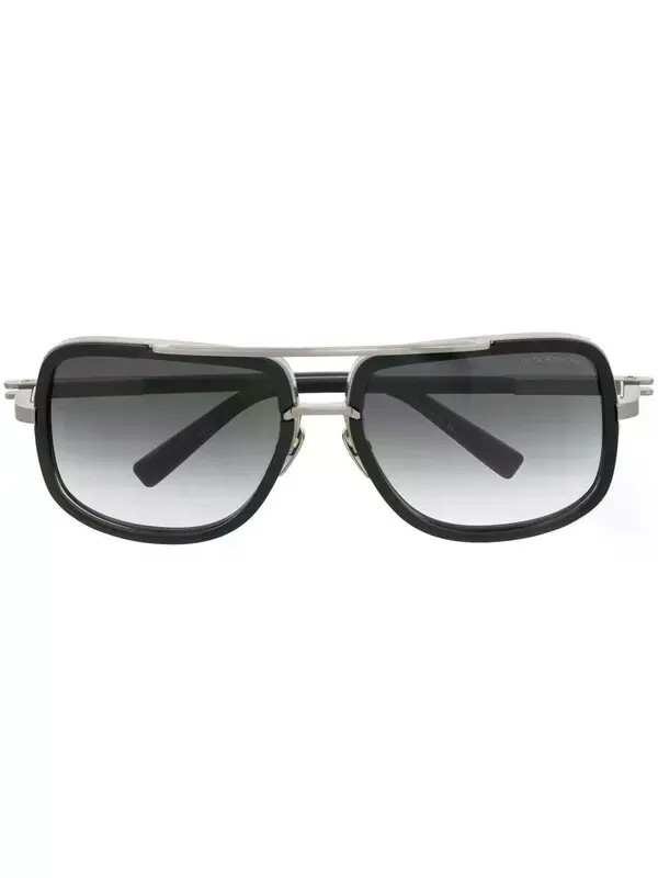 Dita Square-frame Sunglasses - Silver