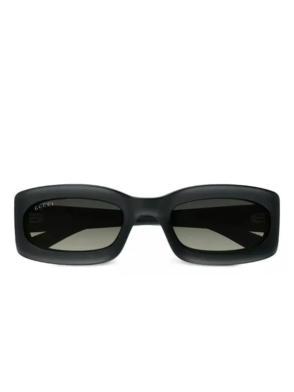 Gucci Rectangle-frame Sunglasses - Grey