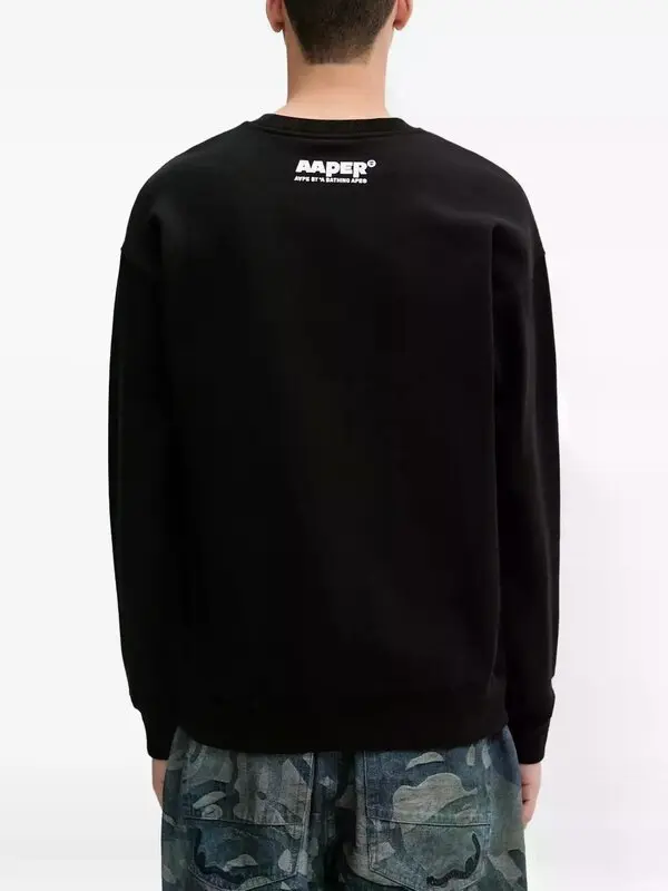 AAPE BY *A BATHING APE Monkey-head Sweatshirt - Black