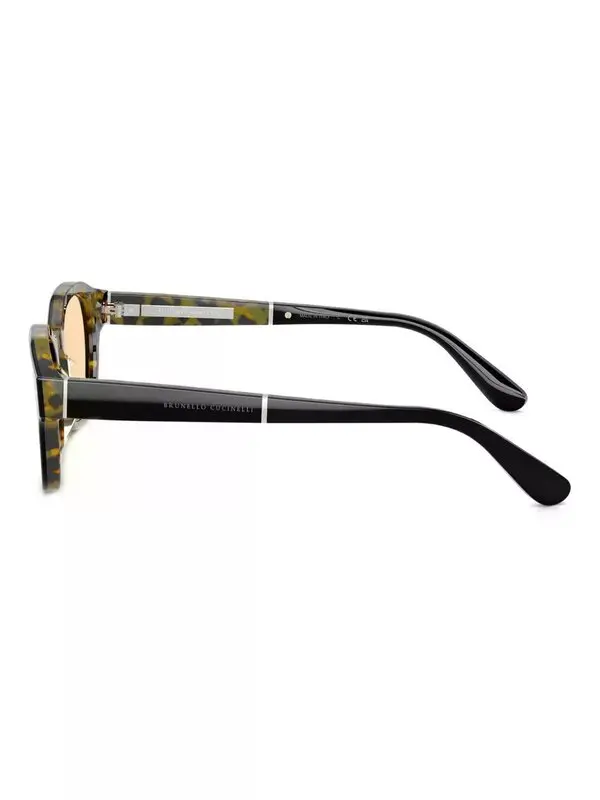Brunello Cucinelli Rectangle Acetate Sunglasses