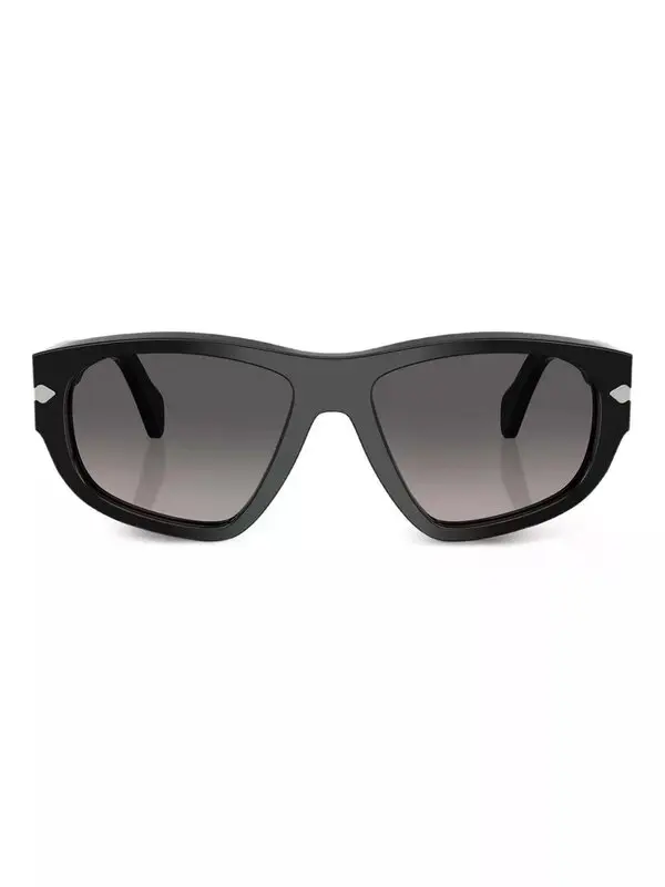 Persol Geometric Frame Sunglasses - Black