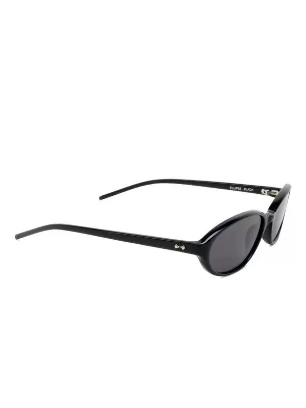 Chimi Ellipse Oval-frame Sunglasses - Black