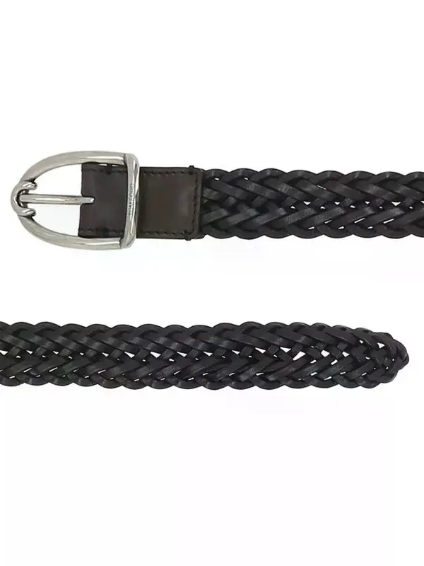 TOM FORD Braided Leather Belt - Brown