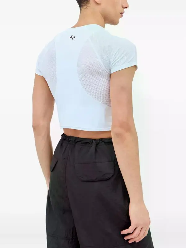 RUNNING ORDER Casey Cropped T-shirt - White