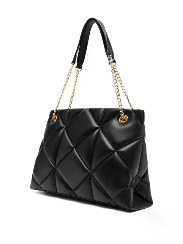 Moschino Quilted Shoulder Bag - Black