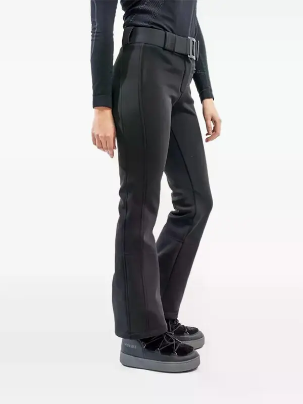 ROBERTA TONINI Belted Zipped-hem Trousers - Black