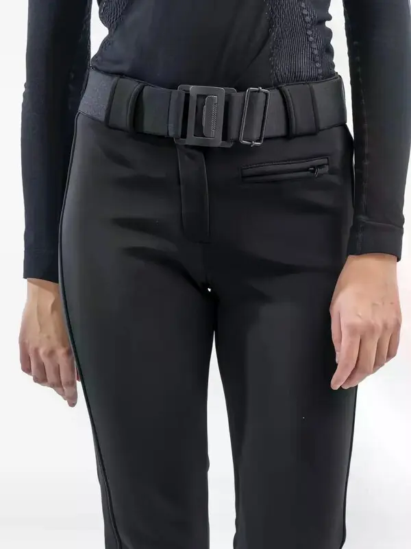 ROBERTA TONINI Belted Zipped-hem Trousers - Black