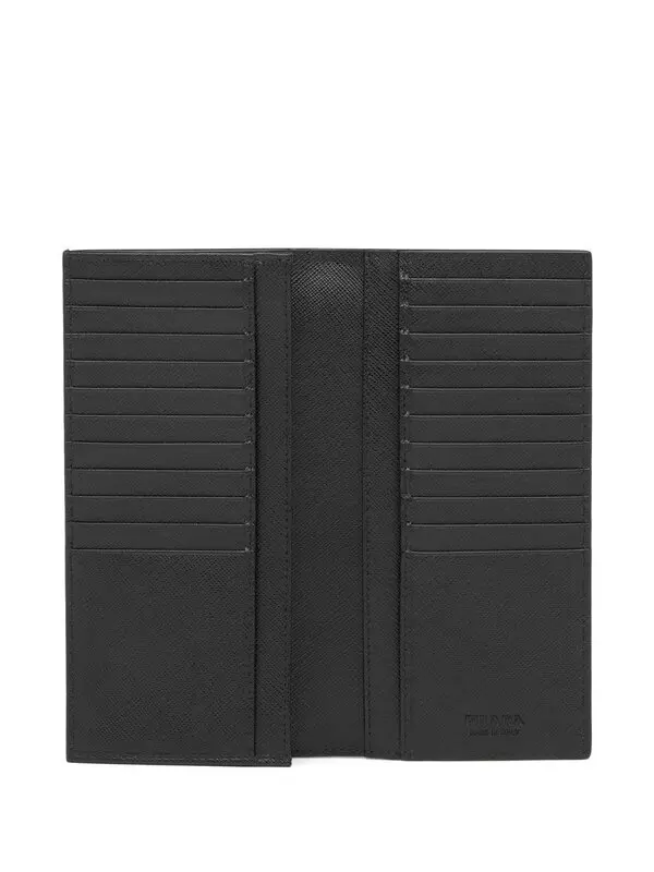 Prada Large Saffiano Leather Wallet - Black