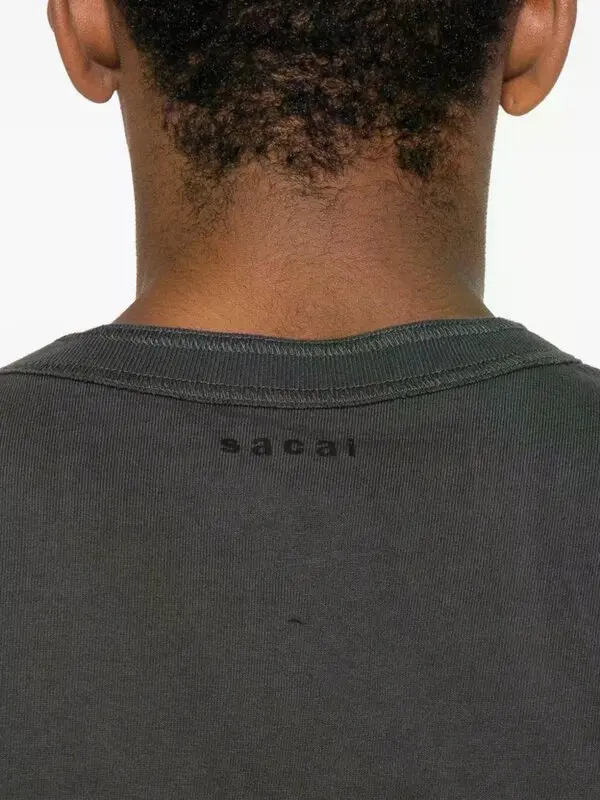 Sacai Patch-pocket T-shirt - Grey