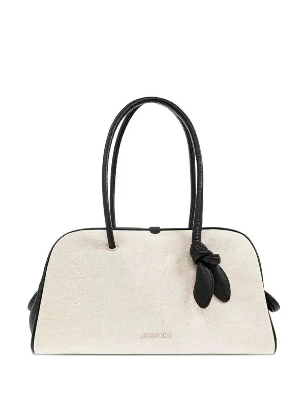 Jacquemus Le Turismo Linen Tote Bag - Neutrals
