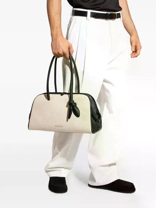 Jacquemus Le Turismo Linen Tote Bag - Neutrals