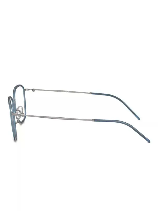 Giorgio Armani Metal Rectangle Frame Eyeglasses