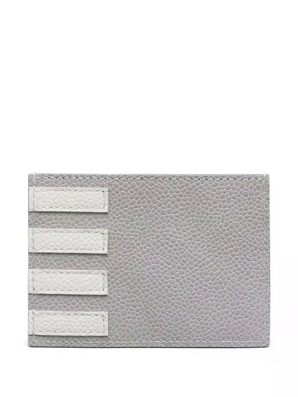 Thom Browne Pebble Grain 4-bar Single Card Holder