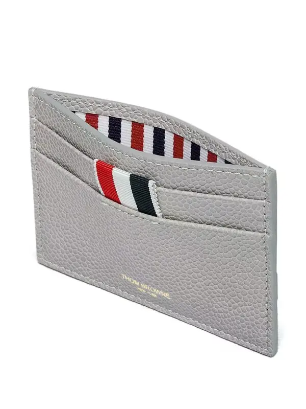 Thom Browne Pebble Grain 4-bar Single Card Holder