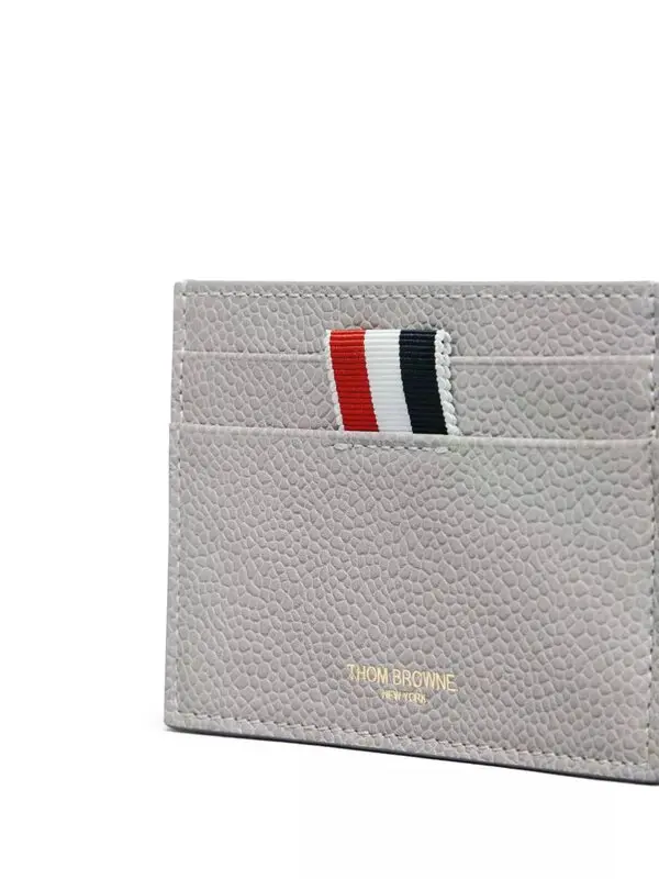 Thom Browne Pebble Grain 4-bar Single Card Holder