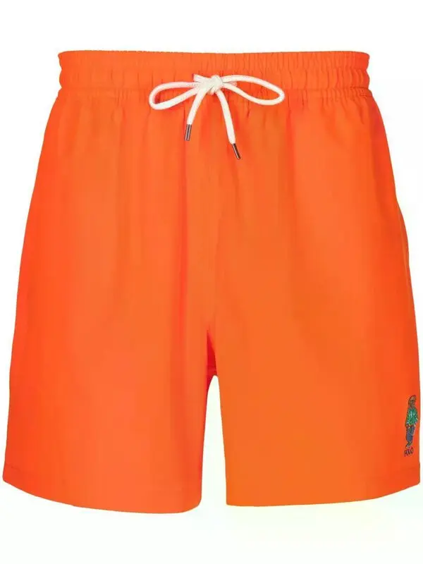 Polo Ralph Lauren Traveler Polo Pony Swim Shorts - Orange
