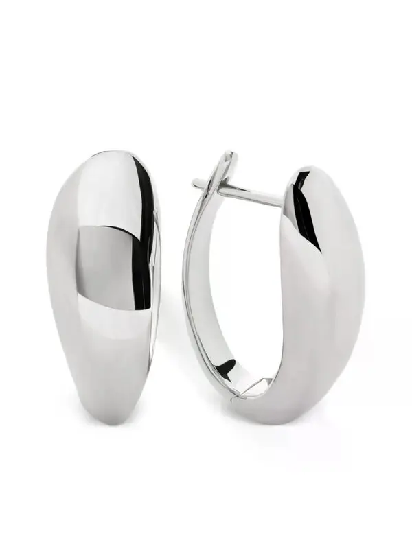 Monica Vinader Nura Medium Hoop Earrings - Silver