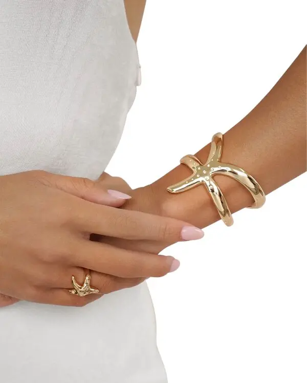 Ettika Pave Starfish Cuff Bracelet