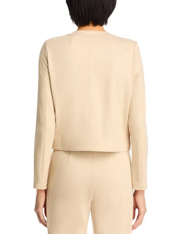 Misook Zip Front Jacket - Biscotti