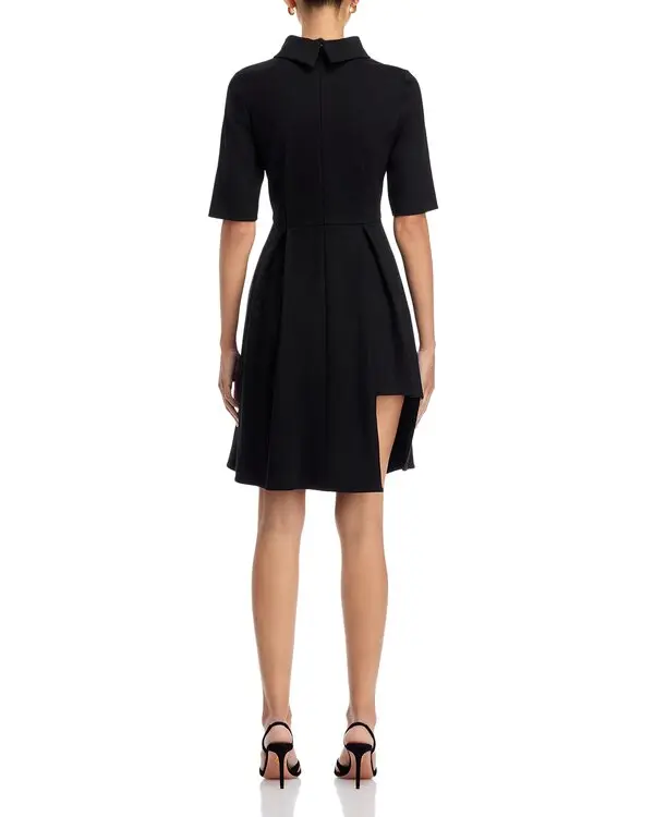 open lace back dress Petal and Pup Women's Pontee One Shoulder Pleated Midi Dress