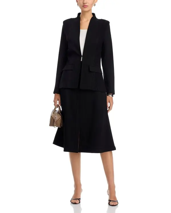 Misook Long Sleeve Ponte Jacket