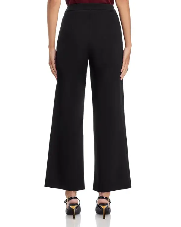 Misook High Rise Ponte Pants - Black