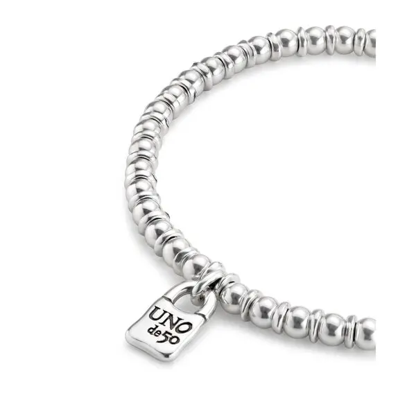 UNODE50 Sterling Plated Necklace With Padlock Charm